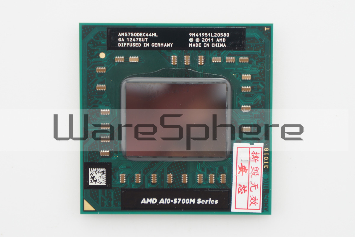 AMD A10-5700M Series CPU processor Assembly AM5750DEC44HL 9M41951L20580