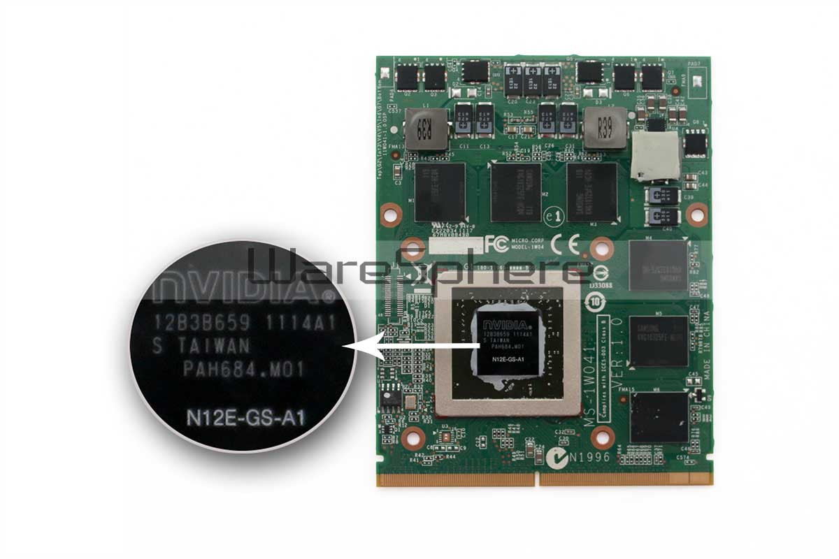 NVIDIA GeForce GTX 560M 1.5GB GDDR5 MXM 3.0 Graphics Card for MSI GT660 ...