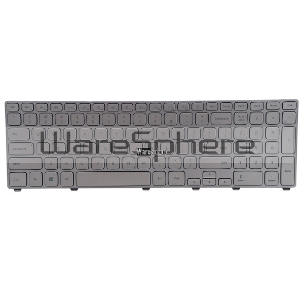 Backlit Keyboard For Dell Inspiron 17 7737 7746 P4G0N Silver US