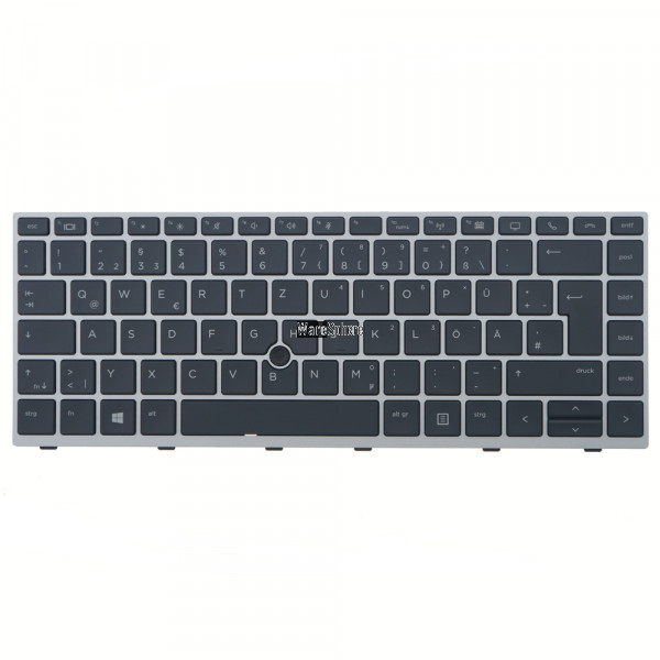 Laptop GR Keyboard for HP EliteBook 840 G5 with Silver Frame Trackpoint ...