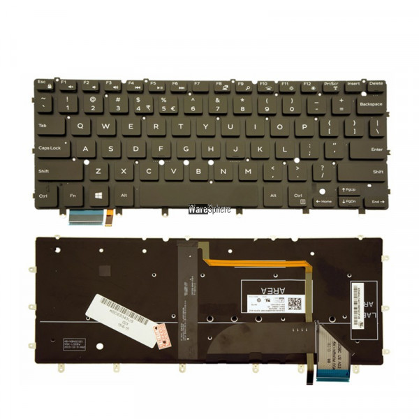 US Keyboard for Dell Inspiron 7558 7568 XPS 9550 9560 without frame ...