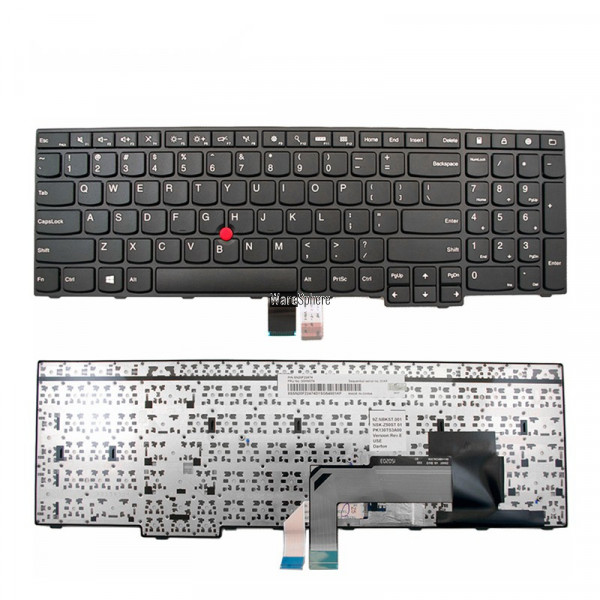 Laptop keyboard US for Lenovo Thinkpad E560 E560c Black W/ Frame 00HN074