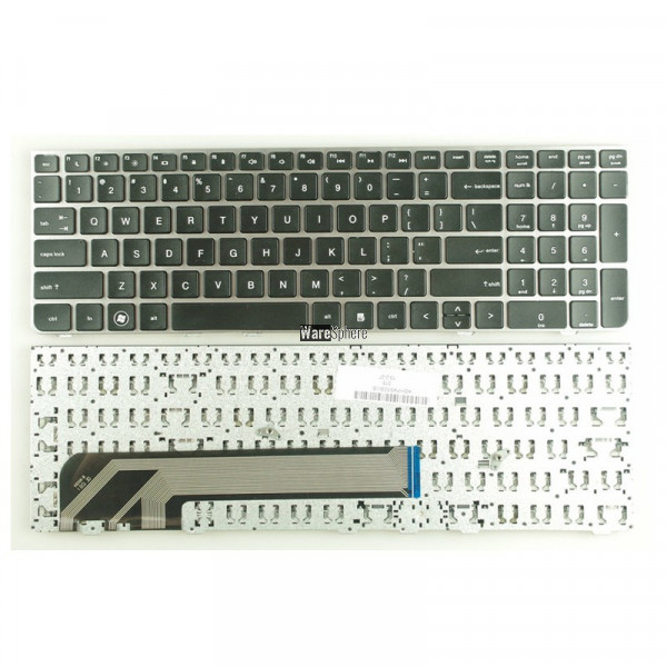 New for HP Probook 4535S 4530S 4730S 4735S US Keyboard SILVER FRAME