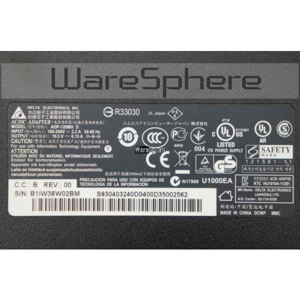 120W 19.5V 6.15A AC DC Adapter For MSI GE60 GE70 Delta ADP-120MH-D ...