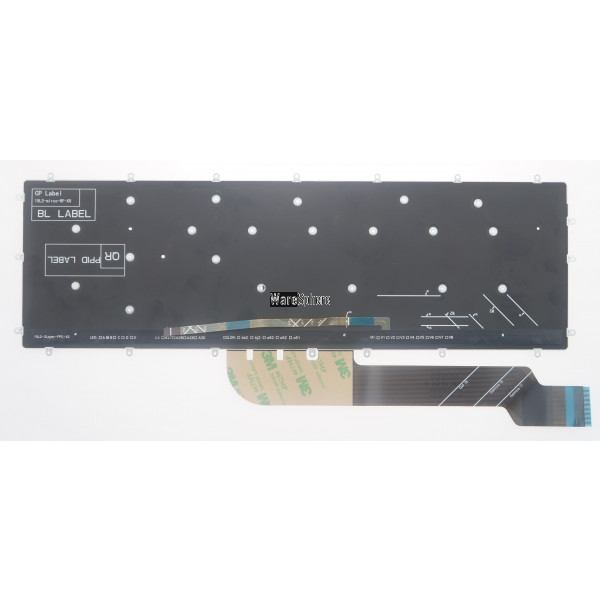 Laptop US Backlit Keyboard for Dell g3 3590 Black Blue words