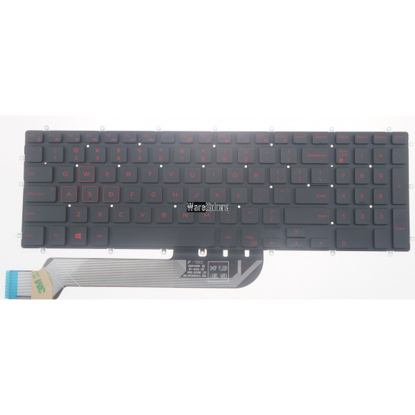 Laptop US Backlit Keyboard for Dell g3 3590 03VNJK 3VNJK Black red words