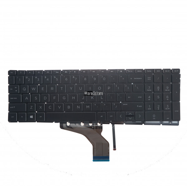 Backlit Keyboard For HP 17-BY 15-CR Black