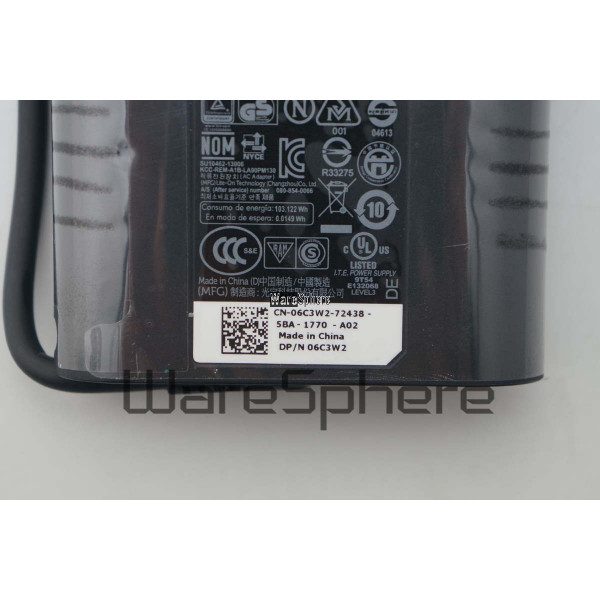 Dell Laptop Charger 90W AC Power Adapter LA90PM130 6C3W2