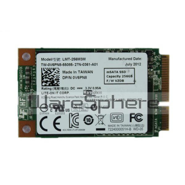 256GB SSD MSATA PCI-E SSD HARD DRIVE for DELL V6PN8