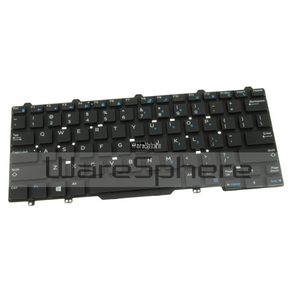 Keyboard for Dell Latitude E7450 3340 US 41MMG Black - Single Point