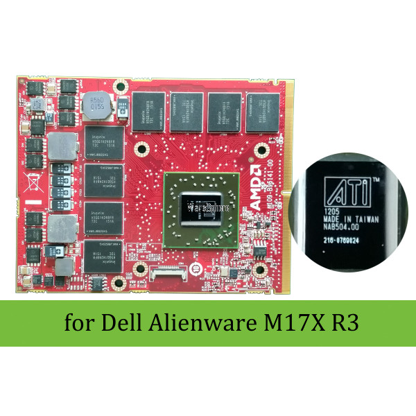 AMD ATi 6870M GPU 1GB GDDR5 Graphics Card for Dell Alienware M17X R3 V5TGF