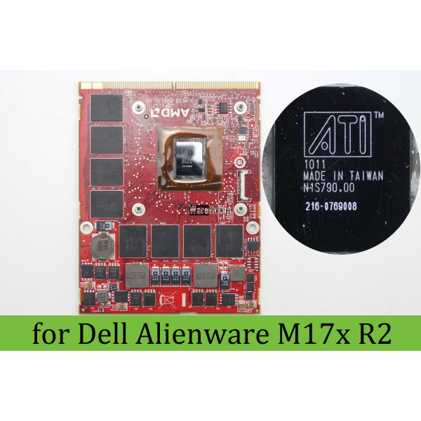 AMD ATI HD 5870M GPU 1GB GDDR5 Graphics Card for Dell Alienware M17x R2 ...