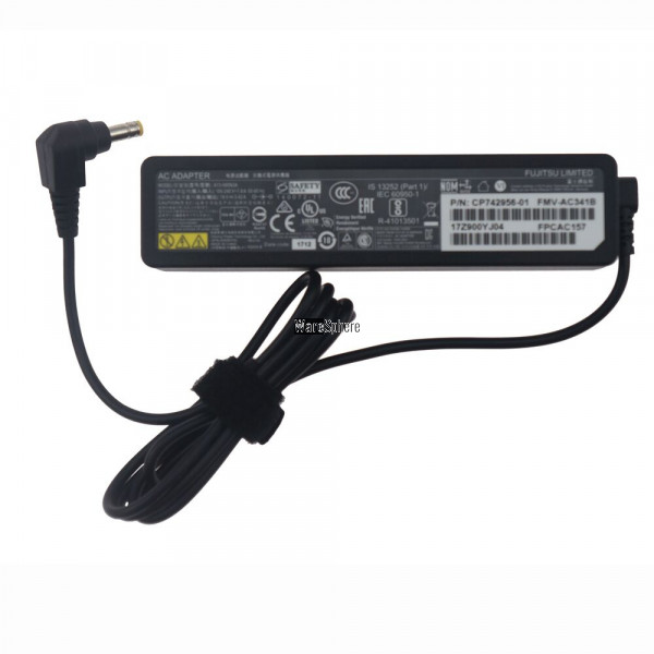 65W 19V 3.42A AC Adapter for Fujitsu T937 T938 CP742956-01 Black