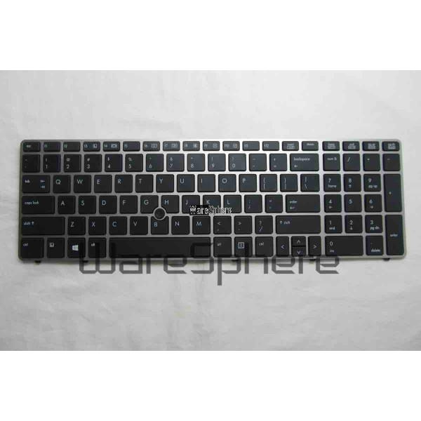 Keyboard W/ Pointer for HP Elitebook 8570p 55010KS00-289-G 9Z.N6GUF.K01 ...