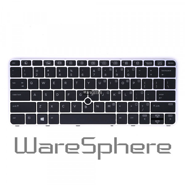 Backlit Keyboard With Point Stick for HP EliteBook 725 820 G3 826630 ...