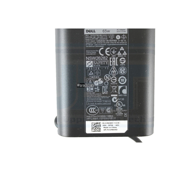 65W 19.5V 3.34A AC Adapter for Dell Inspiron 11 3135 Latitude E7240 ...