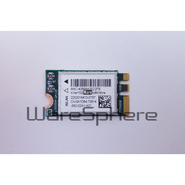 Killer 1525 N1525 NGFF Wifi Bluetooth 4.1 Wireless Card for Dell ...